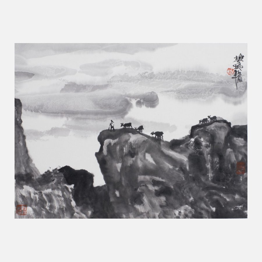 "Overlooking cloud on highland, 2012" von Fan Feng - Galerie ...